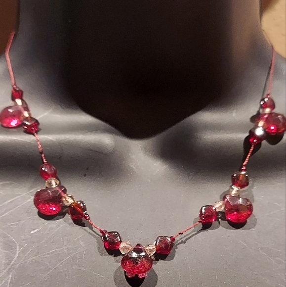 Express | Jewelry | Express Red Necklace Has This Marked | Poshmark